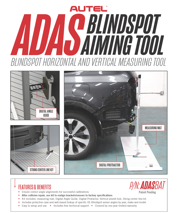 Autel ADASBAT: ADAS Blind Spot Aiming Tool Kit – Precision Tec Diagnostics